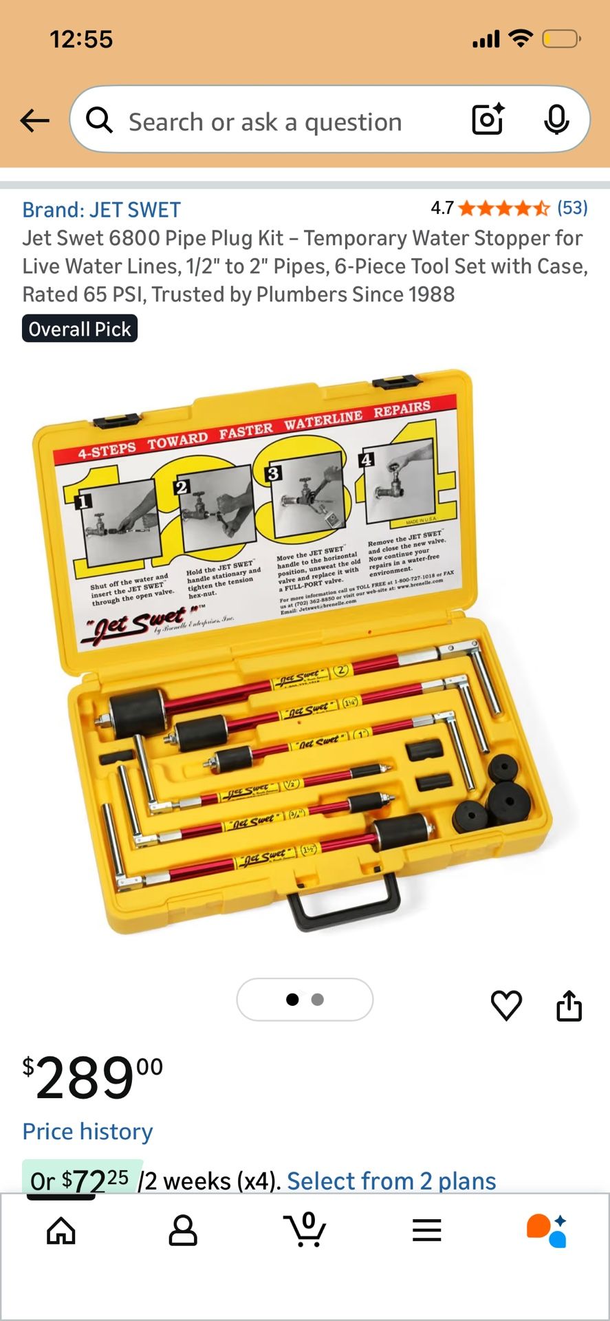 Jet Swet Plumbing Tool Kit for Sale in Houston, TX - OfferUp