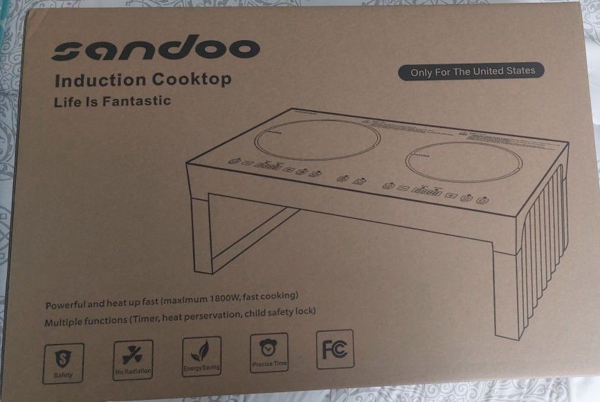 New Portable Induction Cooktop Countertop Dual Cooker Burner Stove ...