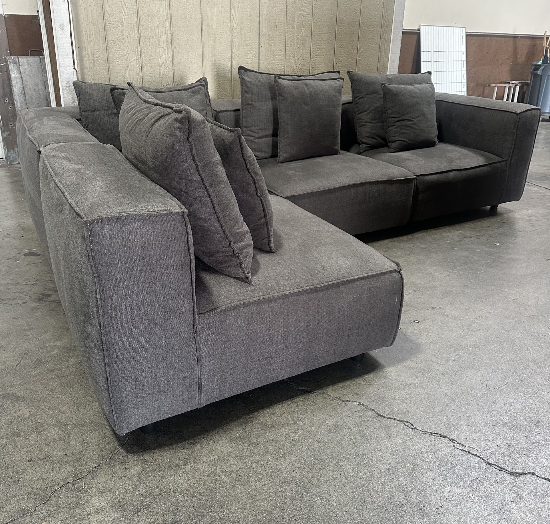 Kasala “Tyler” Modular Sectional – 4-Piece (Deep Charcoal) for Sale in ...