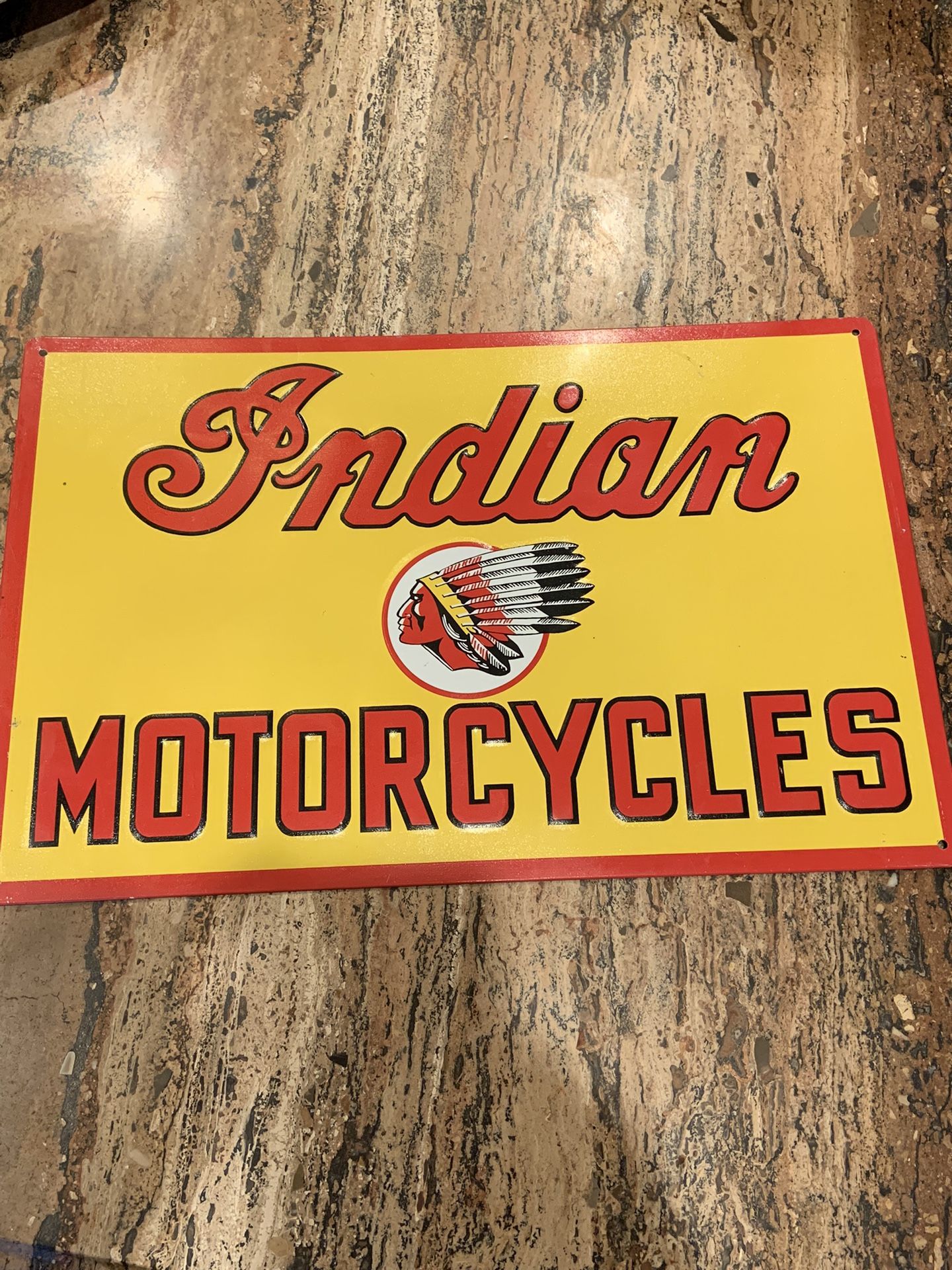 Vintage Indian Motorcycle Signs