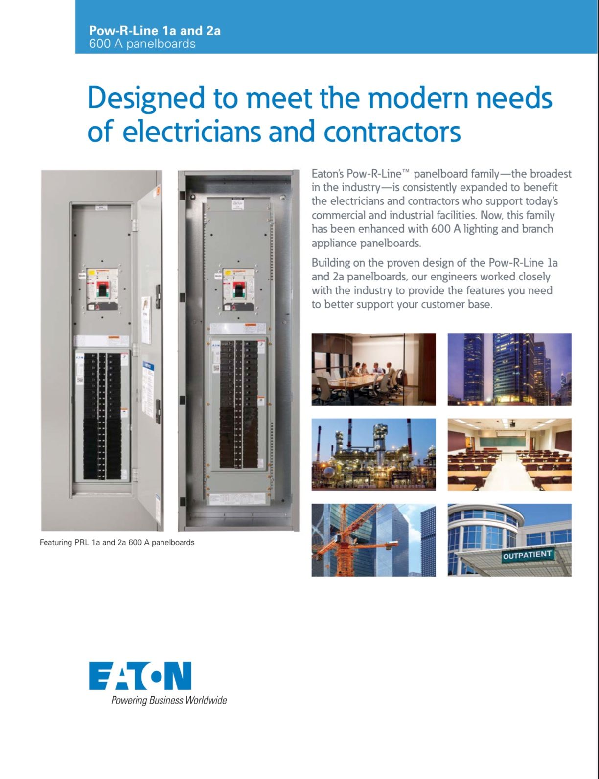 Eaton Pow-R-Line 1a and 2a 600 A Panelboard for Sale in North Miami ...