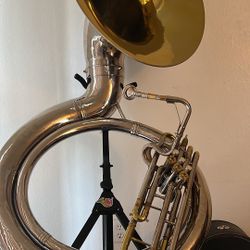 White Sousaphone