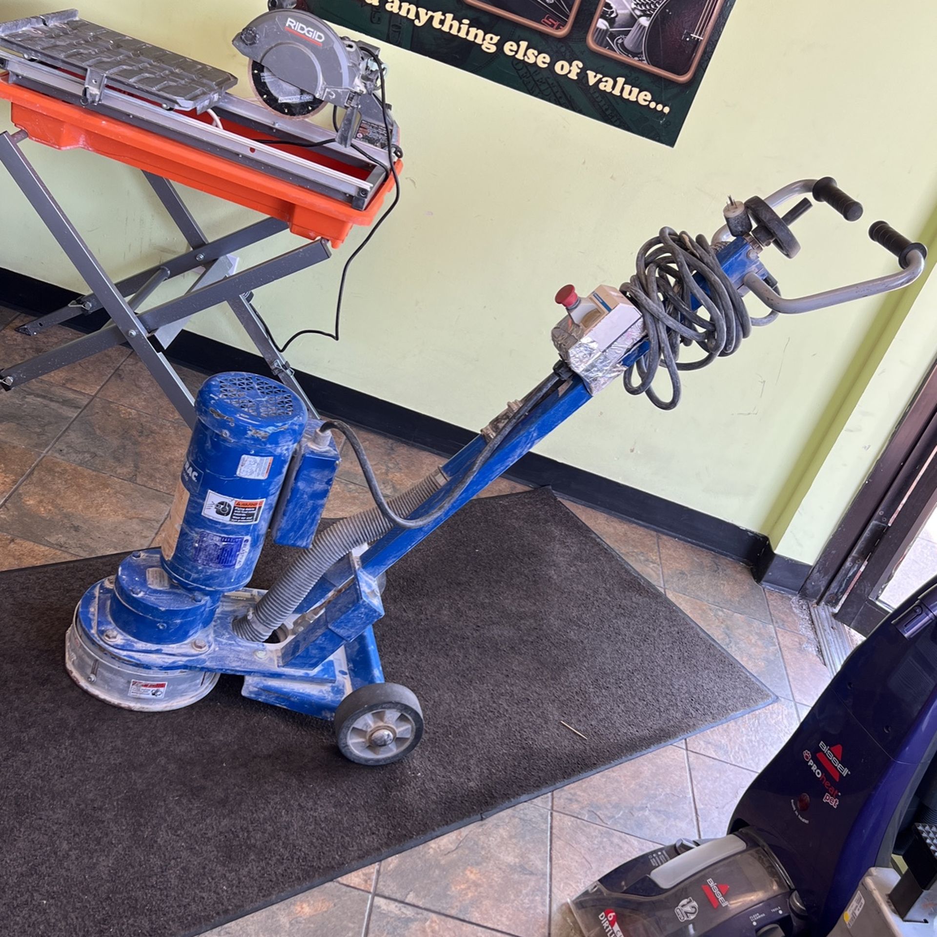 Commercial Blastrac 10” Surface Grinder Floor Stripper Epoxy Flooring Prep for Sale in Melrose ...