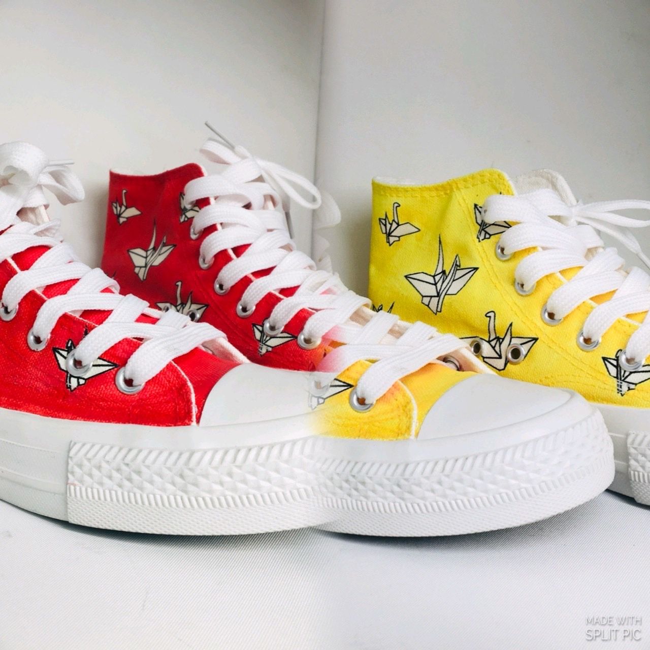 Color Changing Shoes, UV , Heat, Red-Yellow. Men’s Women’s Or Kids ...