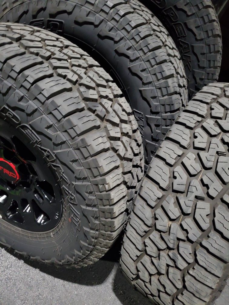 Set of 4 Toyota Tacoma Trd Pro OEM Rims Wheels With Falken Wildpeak AT3 ...