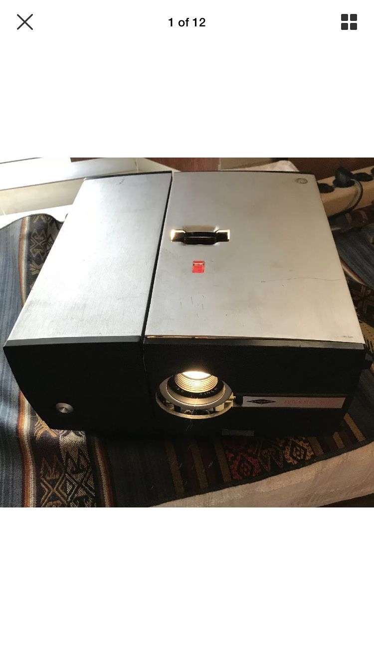 Sawyers Rotomatic 707 AQ 2x2 Slide Projector Automatic Focus Watt Lamp ...