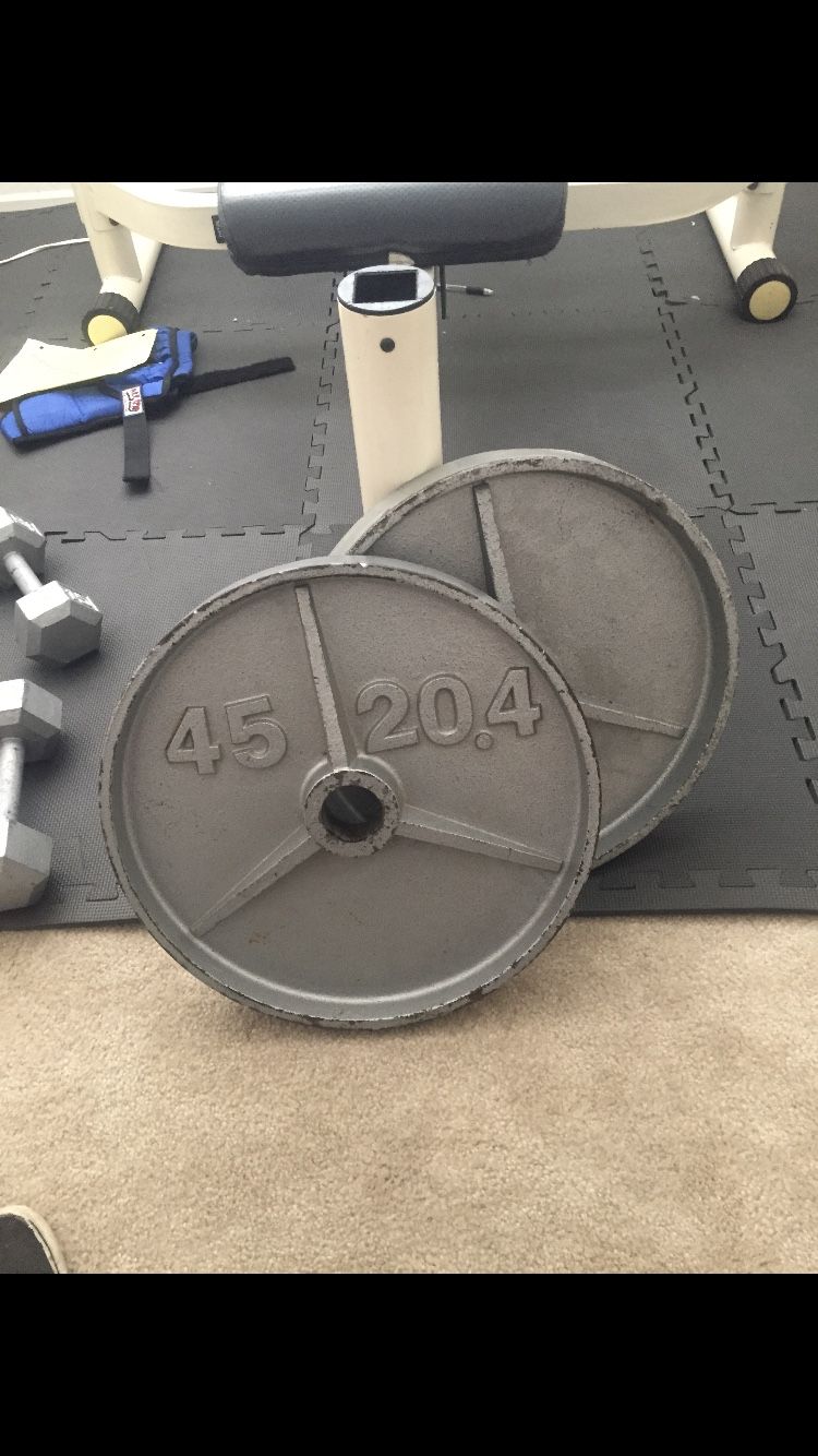 45 pound plates for Sale in Menifee, CA - OfferUp