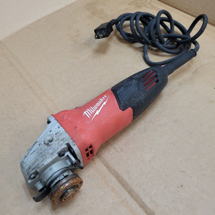 Milwaukee 7 Amp Corded 4-1/2 in. Small Angle Grinder with Sliding Lock-On Switch for Sale in ...