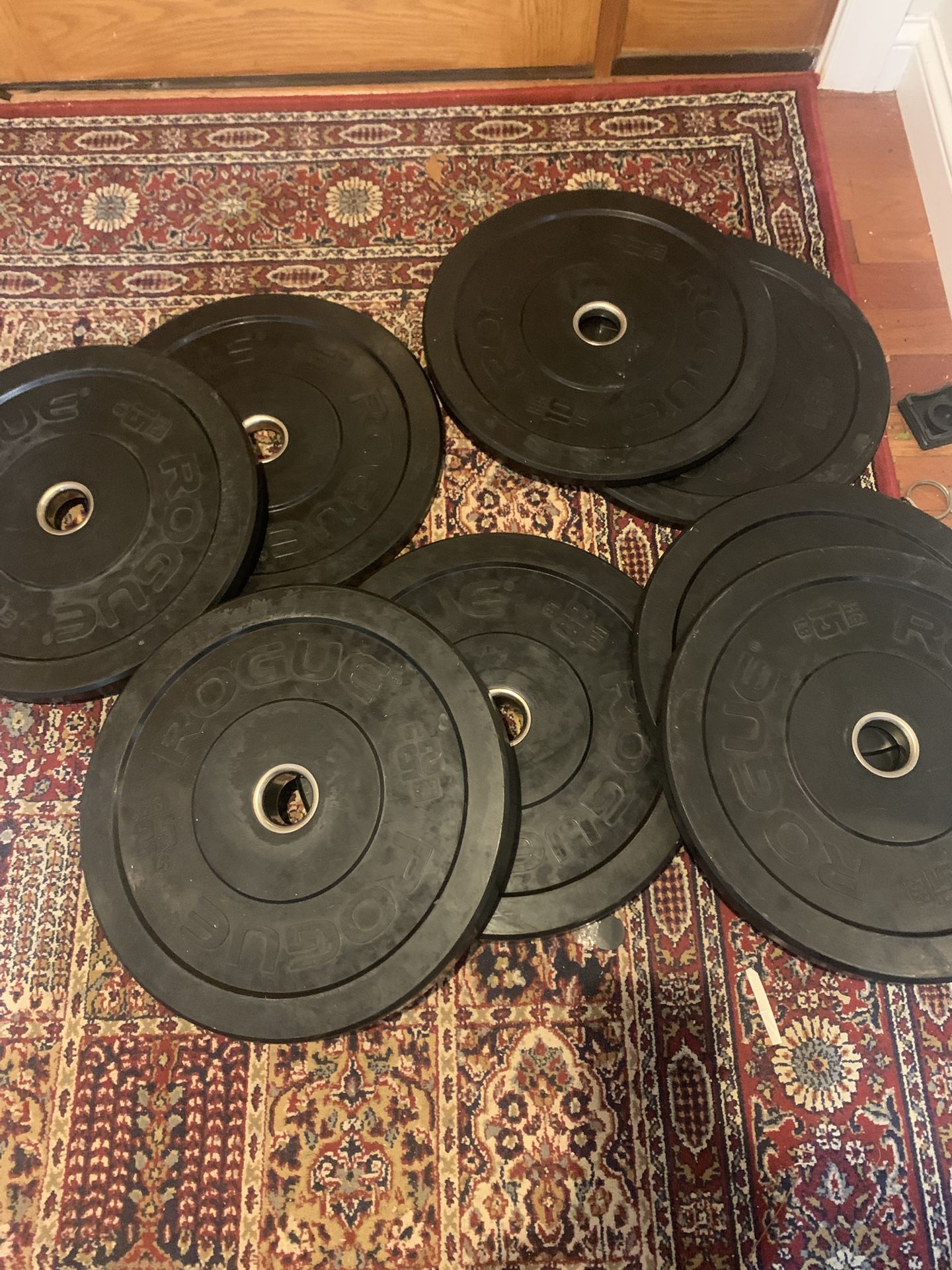 Set Of Rogue Rubber Olympic Weights Plates for Sale in Manassas, VA ...