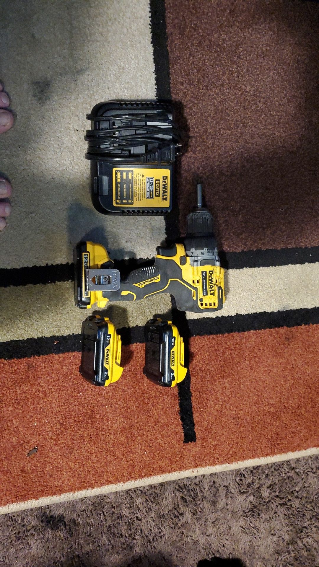 Dewalt dcd701 xtreme 12v max lithium-ion brushless 3/8'' drill driver ...