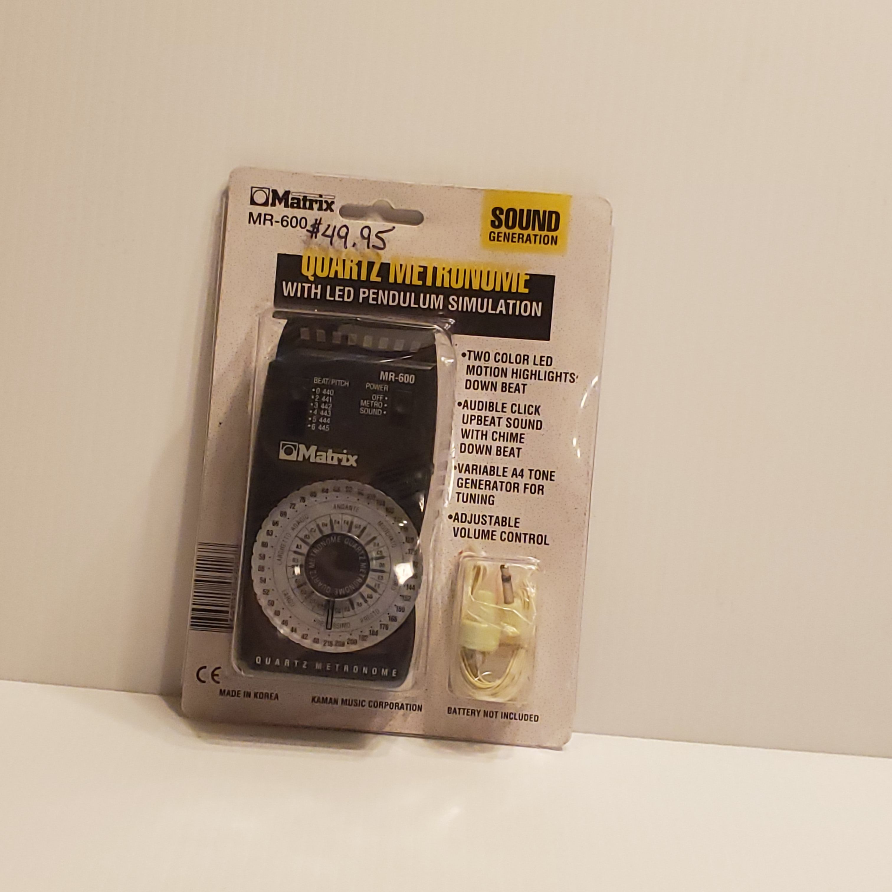 Matrix MR-600 Quartz Metronome With LED Pendulum Simulation. New ...