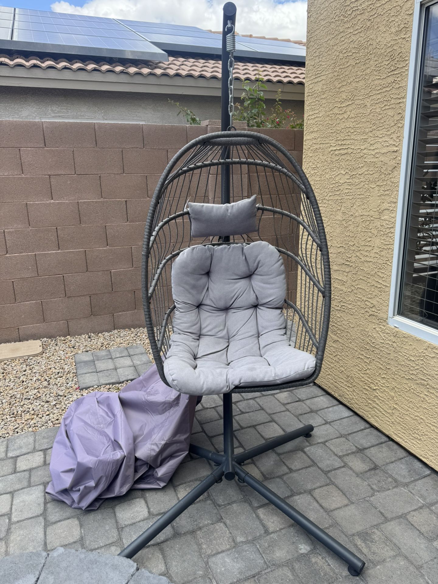 Swing Egg Chair With Cover for Sale in Phoenix, AZ - OfferUp