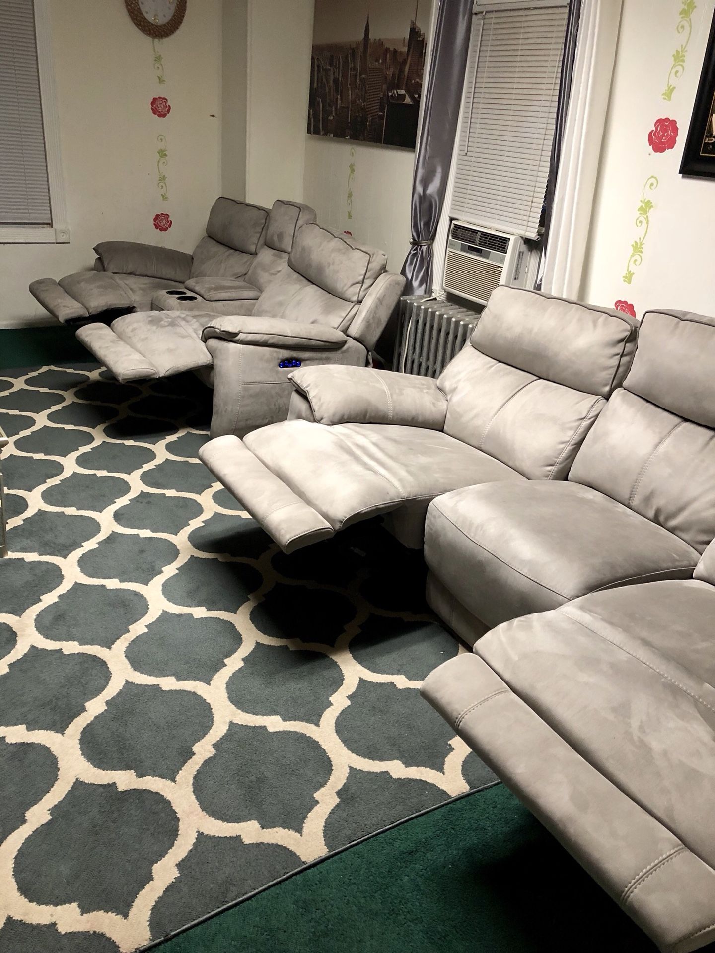 Jetson Power Reclining Sofa Console Loveseat | Cabinets Matttroy