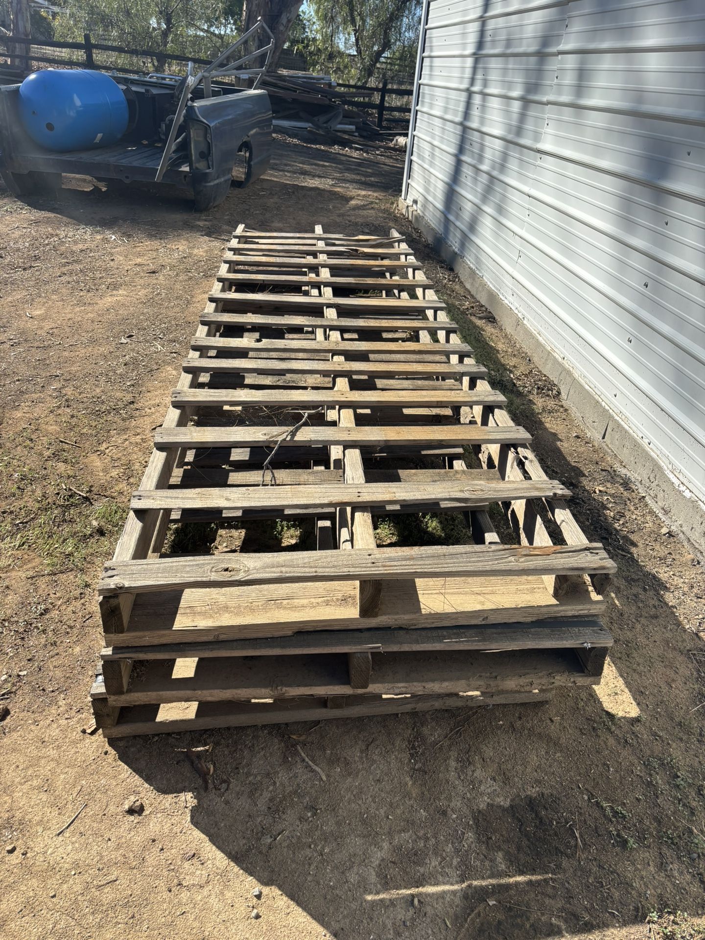 3 Free 4’ By 12’ Pallets for Sale in Winchester, CA - OfferUp