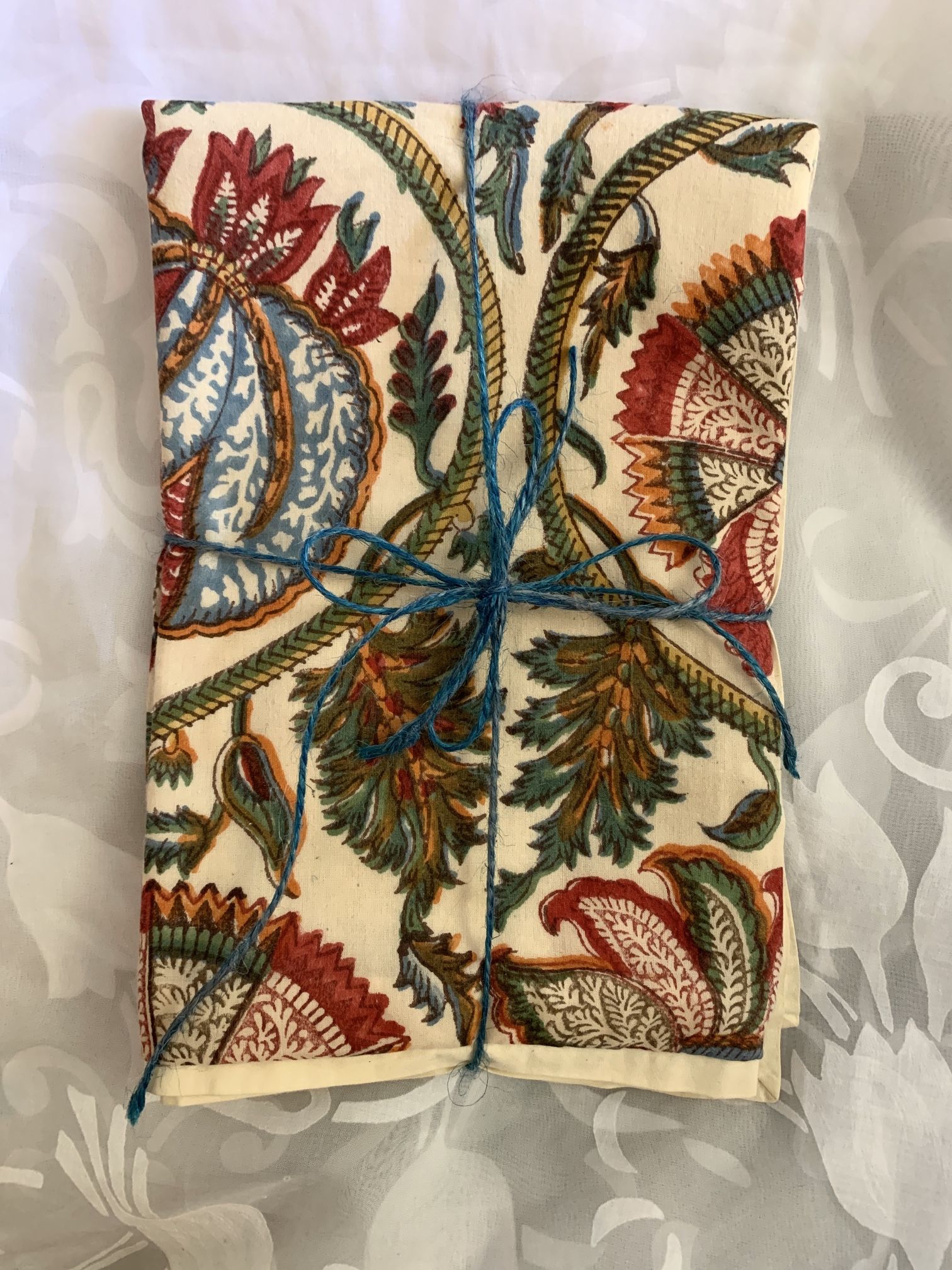 Vintage Pottery Barn Hayley Palampore Floral Multicolor Std Pillowsham ...