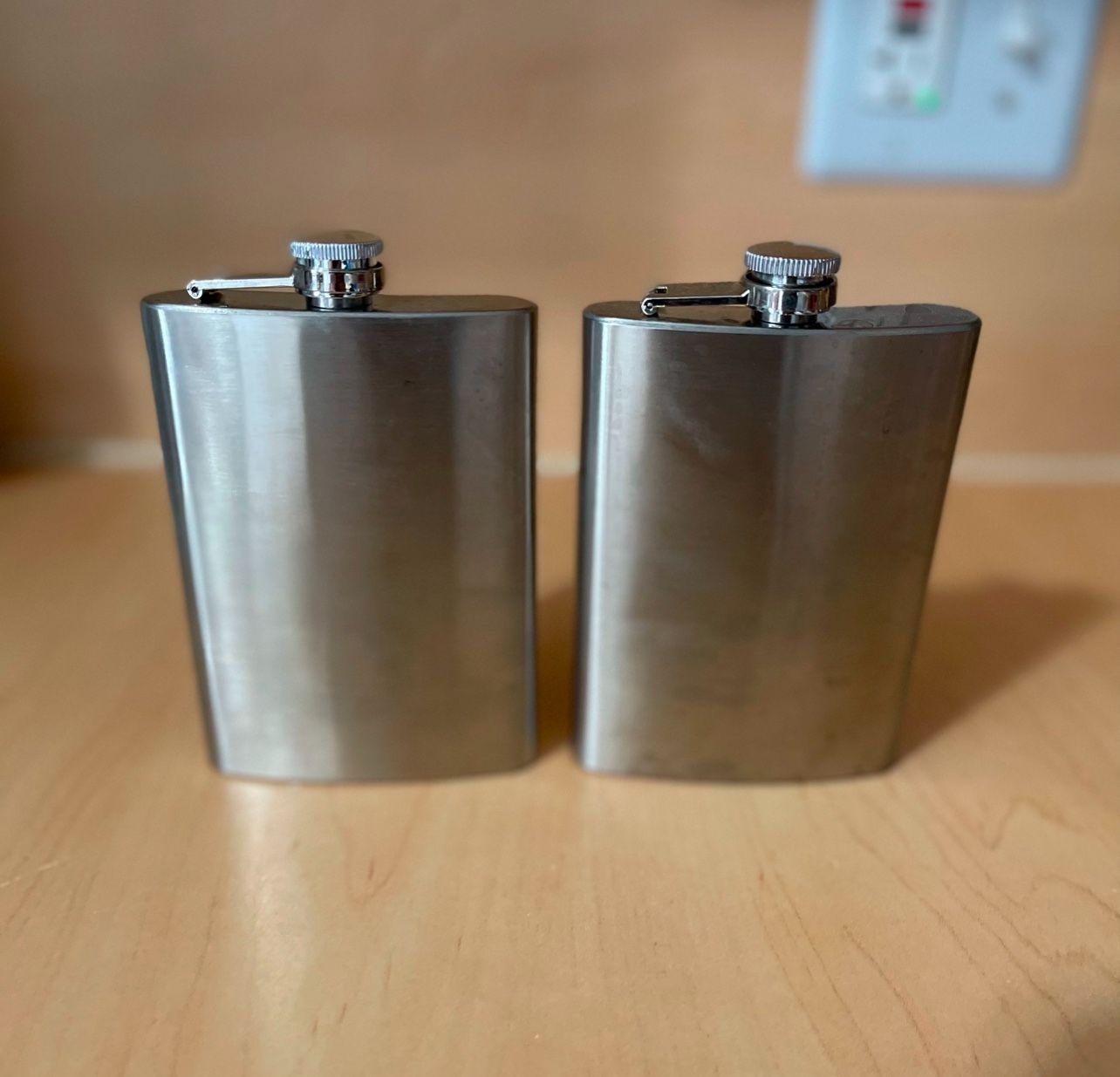 FREE Solid Flasks Stainless Steel Flask & Funnel Set of 2, 8 oz for ...