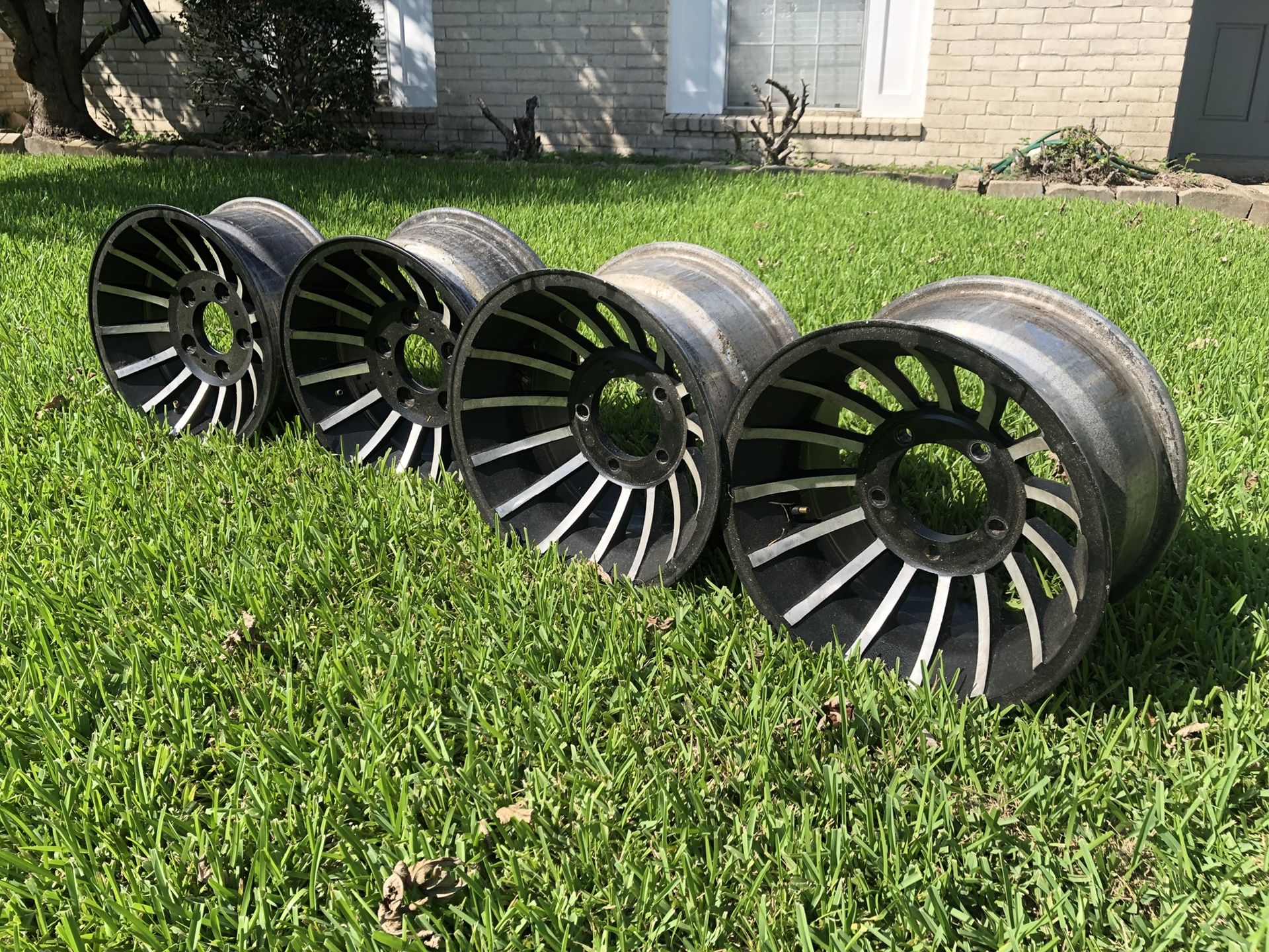 Old school offers staggered turbine wheels rims for Sale in Friendswood ...