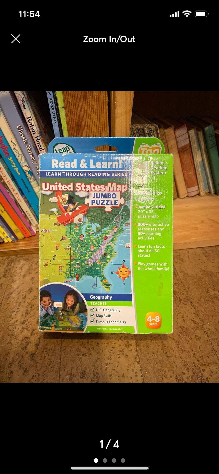 Leapfrog Tag LeapReader United States Map Puzzle for Sale in ...
