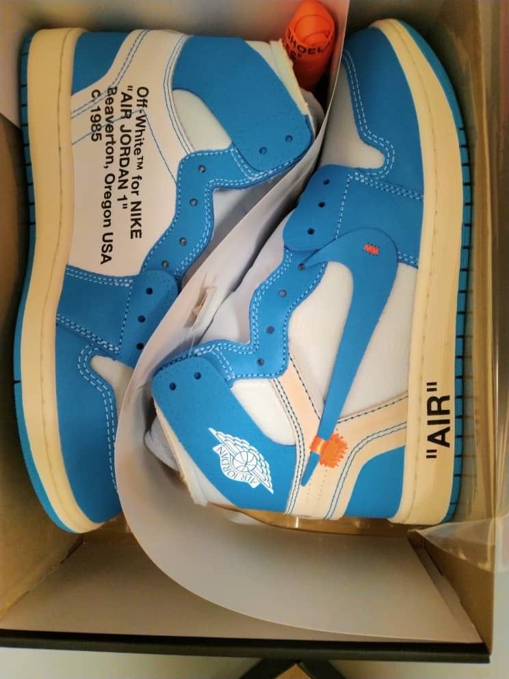 Nike Jordans For Men Air Jordan 1 Retro Hi Og X Off White "unc" - Air ...