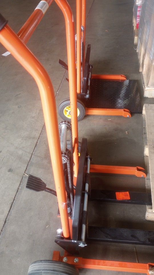 Pallet Truck Stracker Dolly Lift With Table Fork Max 441 Lbs for Sale ...