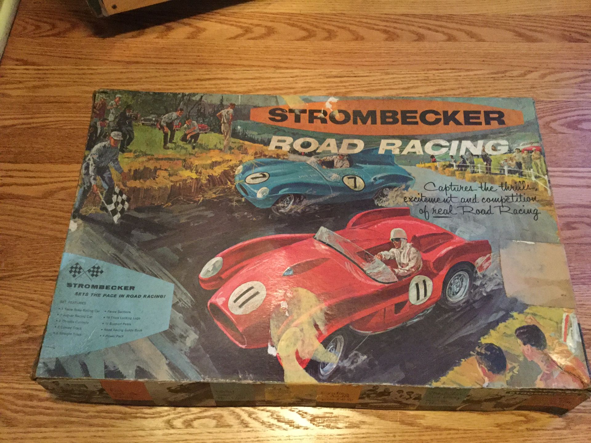 1960s Strombecker Road Racing Slot Car Set No. 9950 with Two Original ...