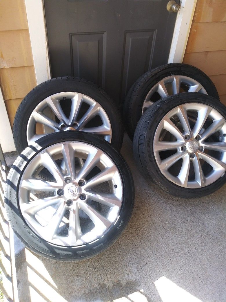 18inch Buick rims & Tires 100 for Sale in Lancaster, TX - OfferUp