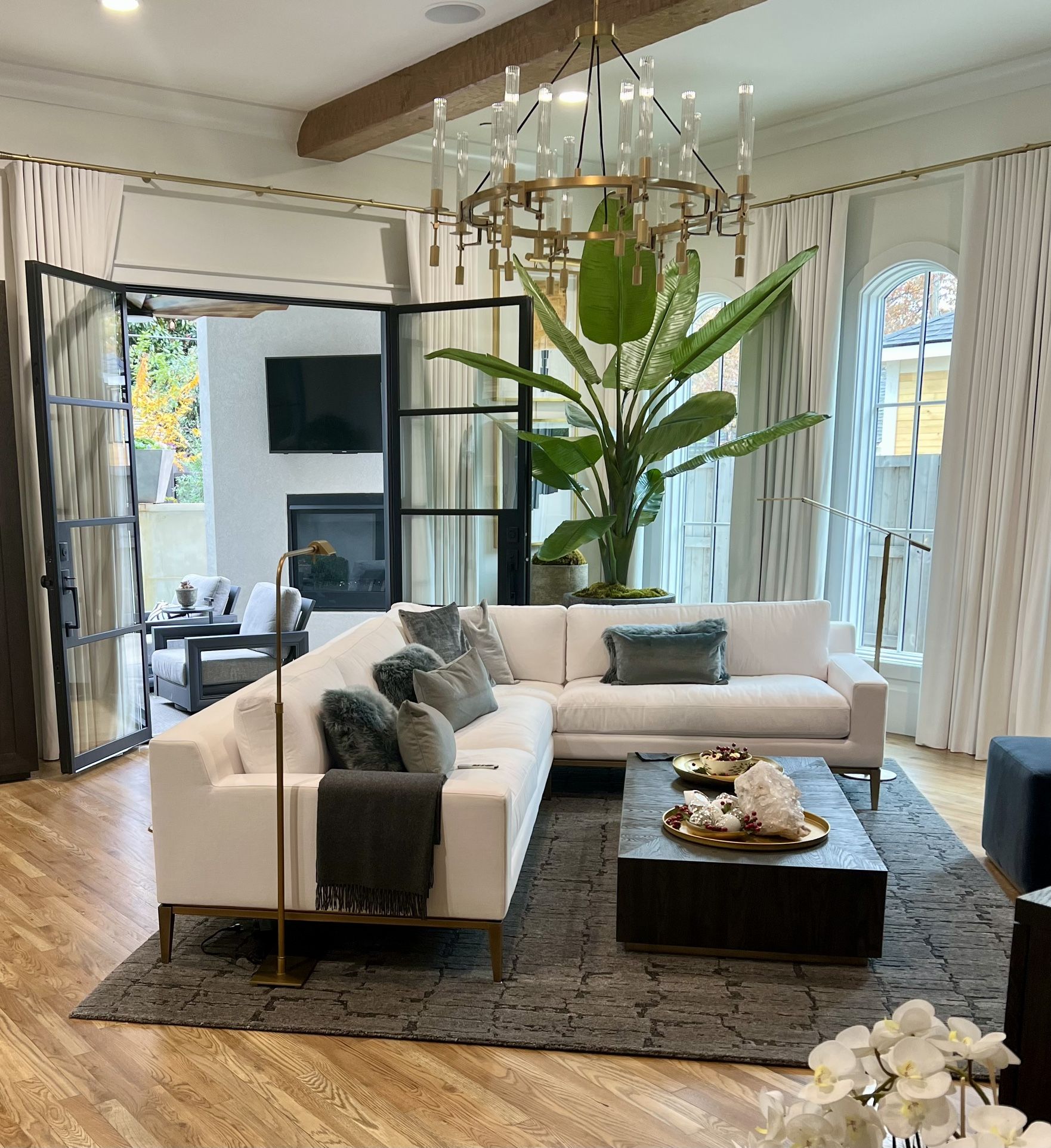 Restoration Hardware RH Modern Italia Track Arm -Metal Base Matte Brass ...