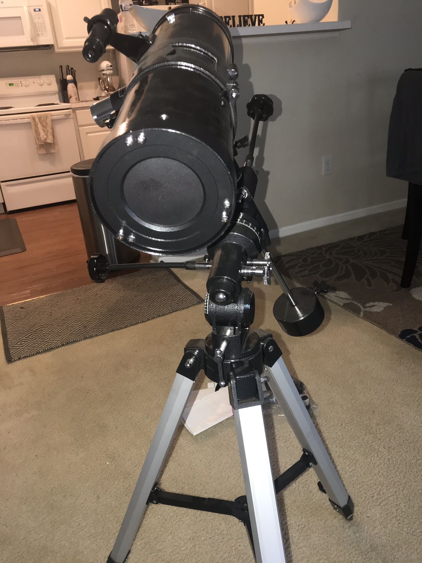F500XD114mm Short Tube Newtonian equatorial reflector telescope for ...