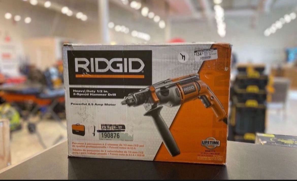 Ridgid 8.5 Amp Corded 1/2 in. Heavy-Duty Hammer Drill R50111 for Sale ...