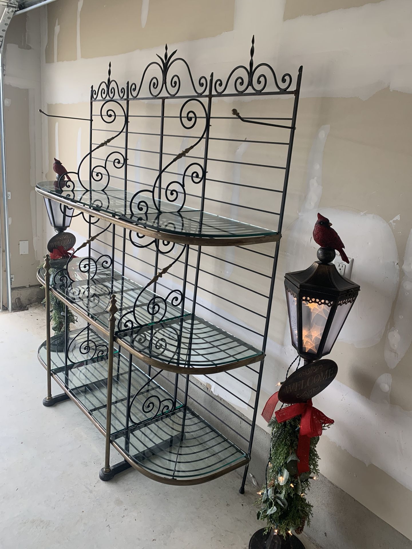 Large Vgt French Brass and wrought iron Bakers Rack for Sale in San ...
