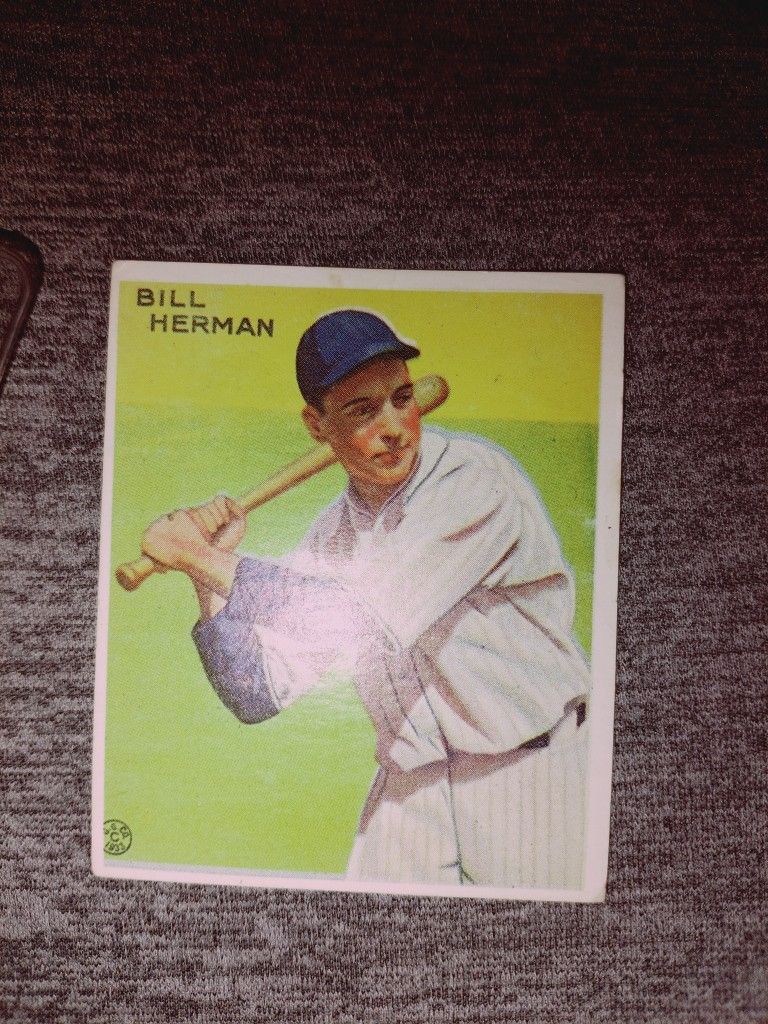 Bill Herman 1933 Classic Baseball Card In Great Condition for Sale in ...