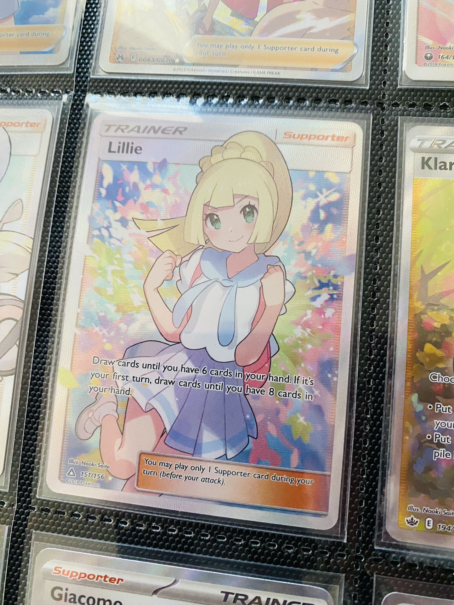 Lillie Trainer Full Art 151/156 Ultra Prizm Pokemon TCG MINT Gradable ...