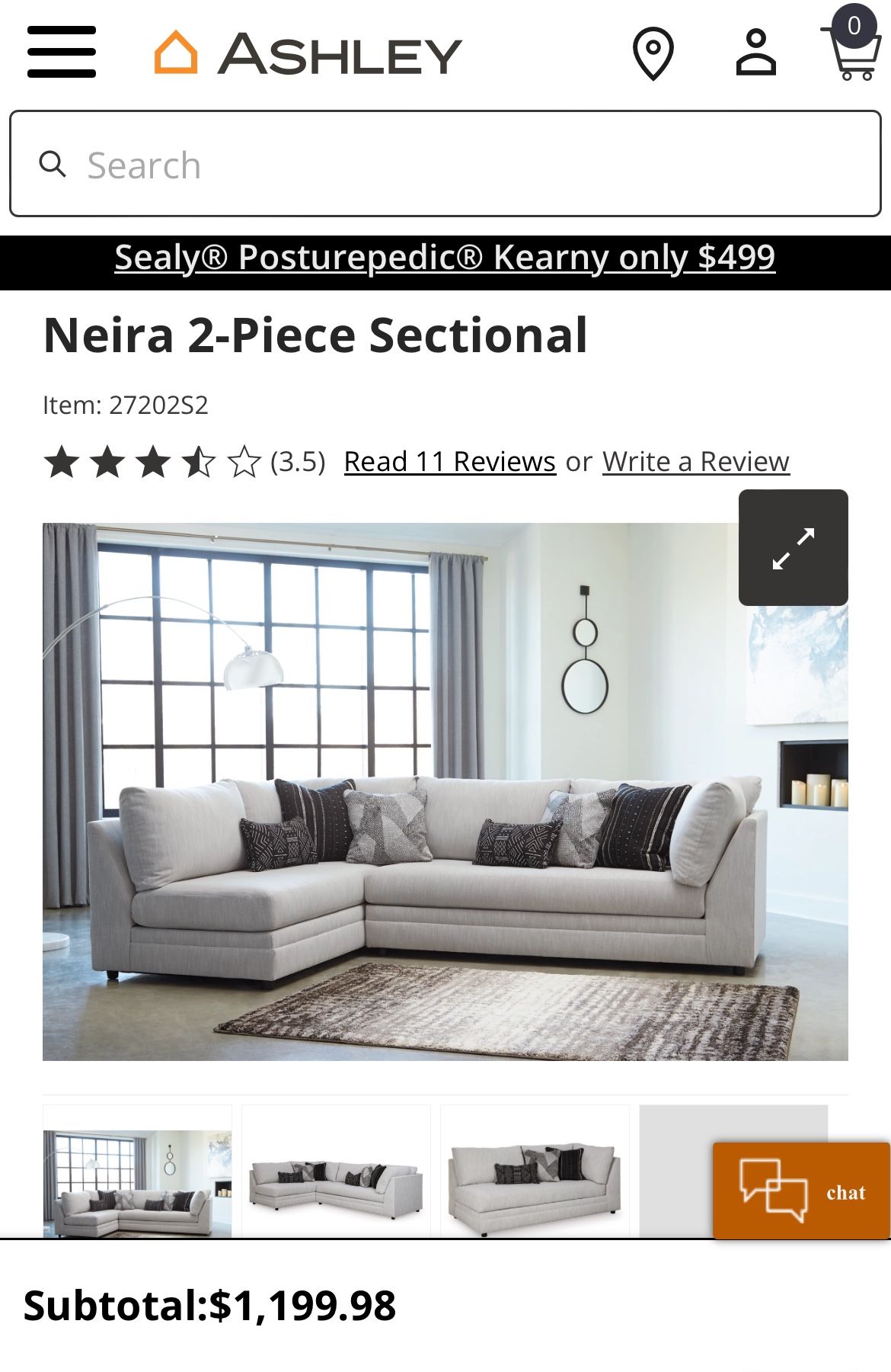 Ashley Home Furniture - Neira 2-Piece Sectional for Sale in Orlando, FL ...