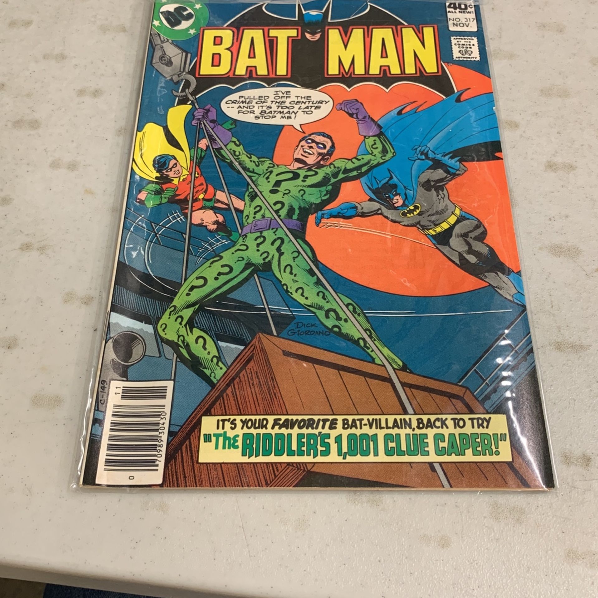 Riddler Batman Comic Cover