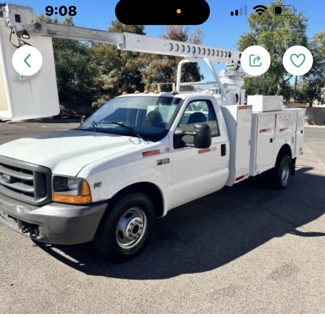 2001 Ford F350 V10 Commercial Truck With Bucket lift for Sale in ...