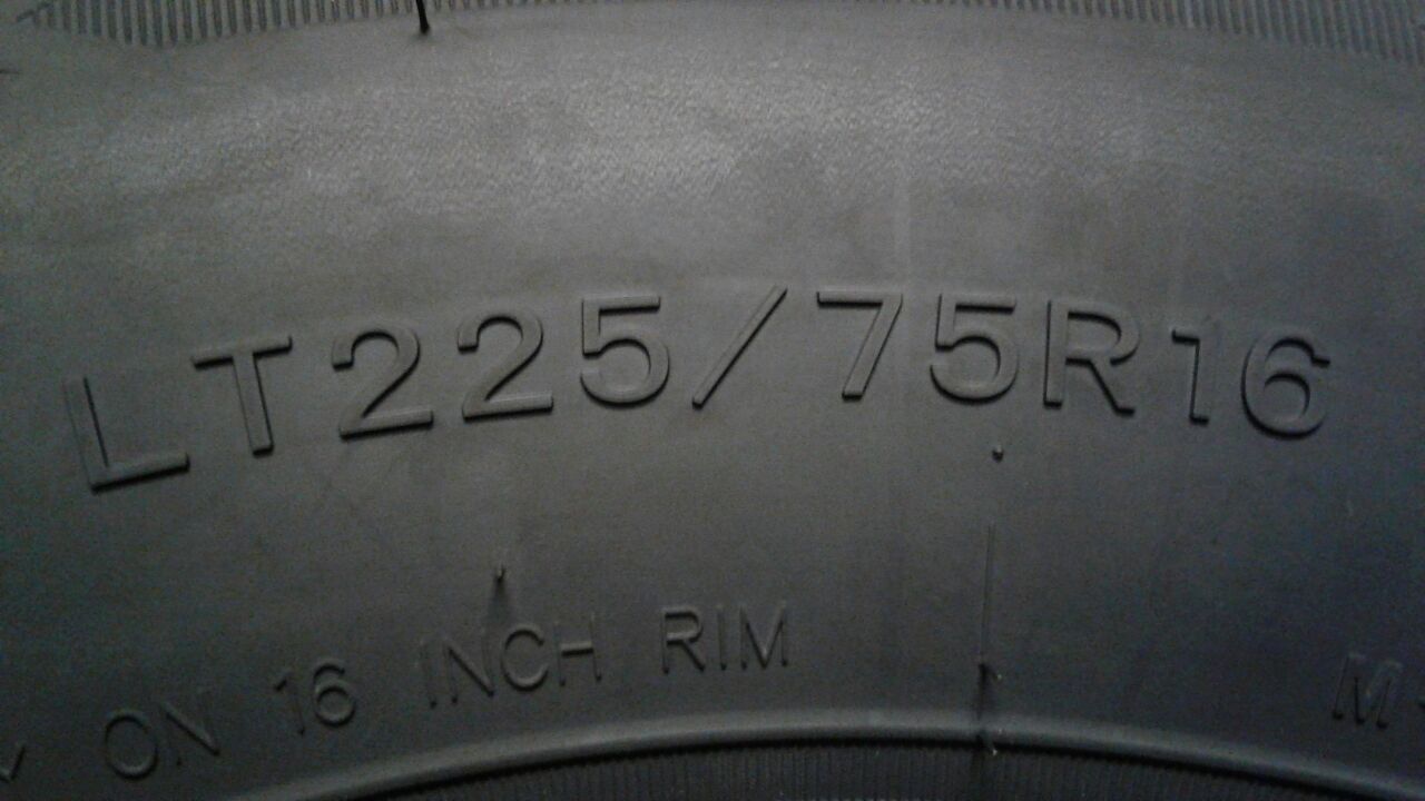 225/75/16 Commercial LT, brand new, never used 16" inch 10ply load range E truck tire, 11 month ...