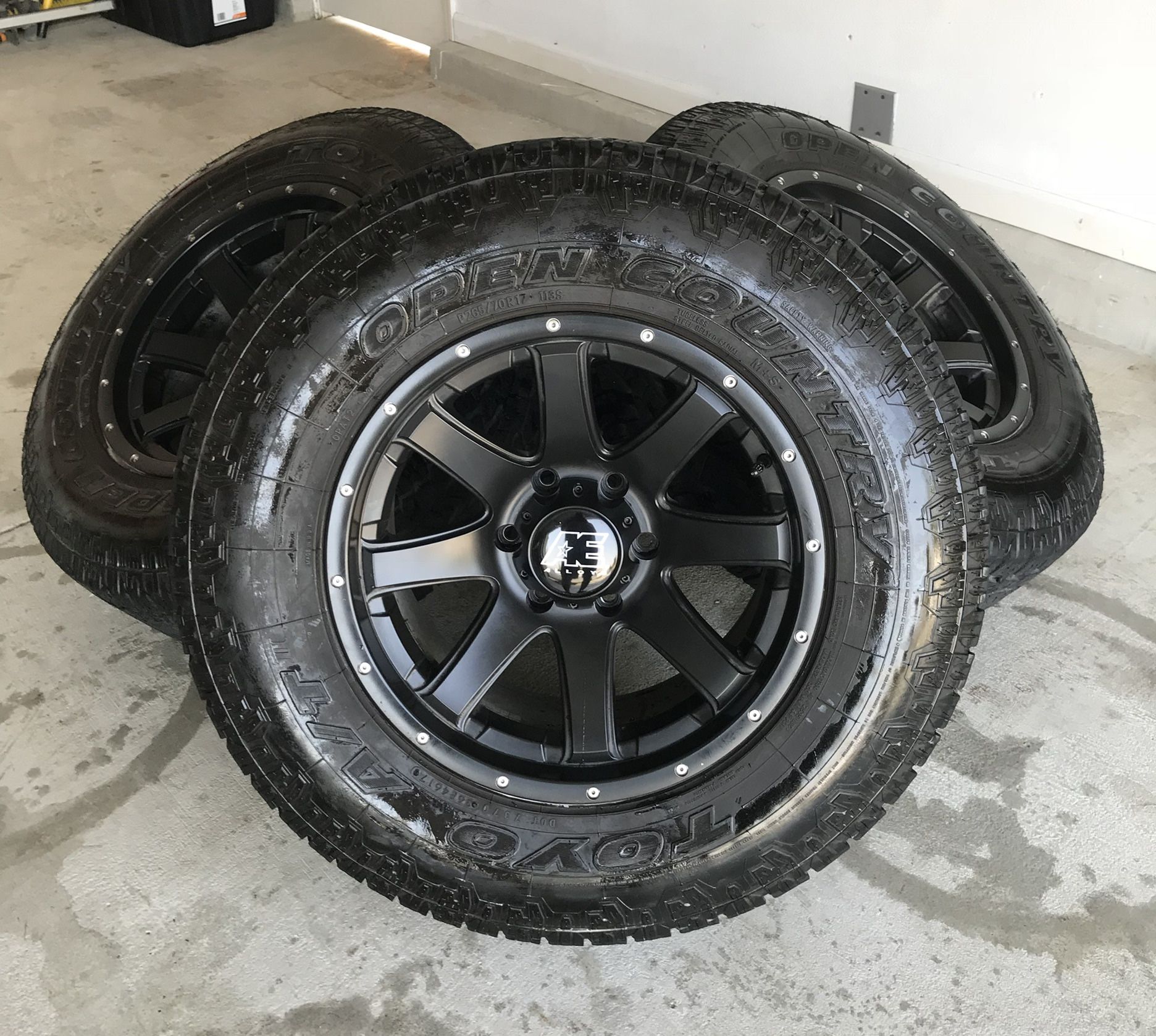 33 inch all-terrain toyo's; 17 inch AE rims for Sale in Firebaugh, CA ...