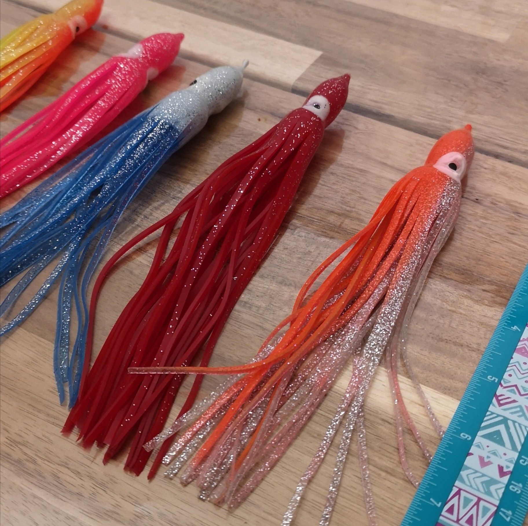 8 inch long Octopus Skirts tuna Marlin fishing Trolling Lures Soft ...