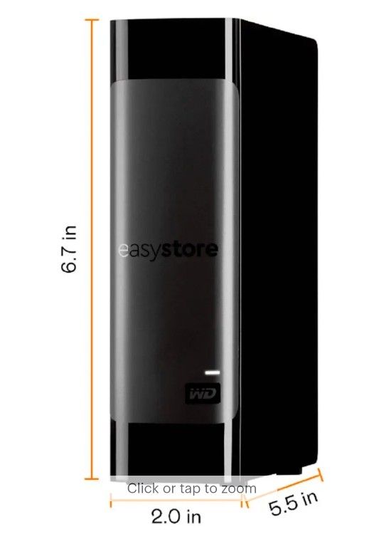 5 Pieces WD easystore 14TB External USB 3.0 Hard Drive Black for Sale ...
