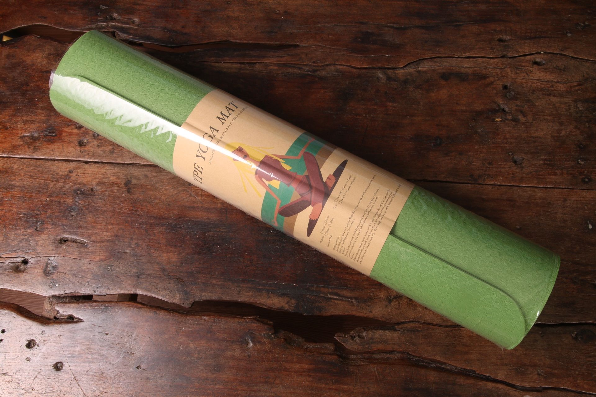 LONG WORKOUT MAT (6ft) YOGA PILATES EXERCISE MAT ECOFRIENDLY TPE ...