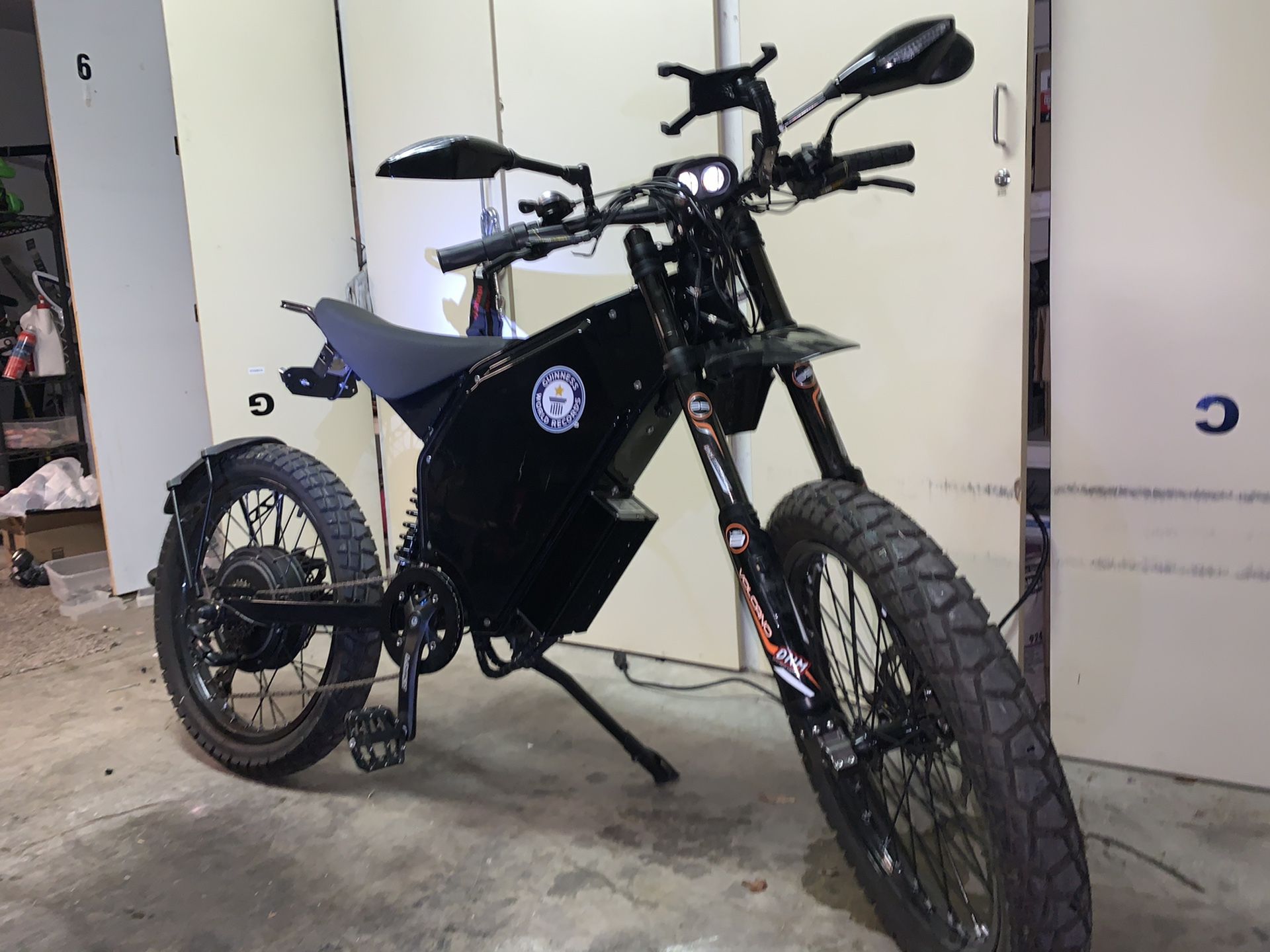 Electric Motorcycle/Bicycle Hybrid 55 mph DelFast Top. 200 miles per ...