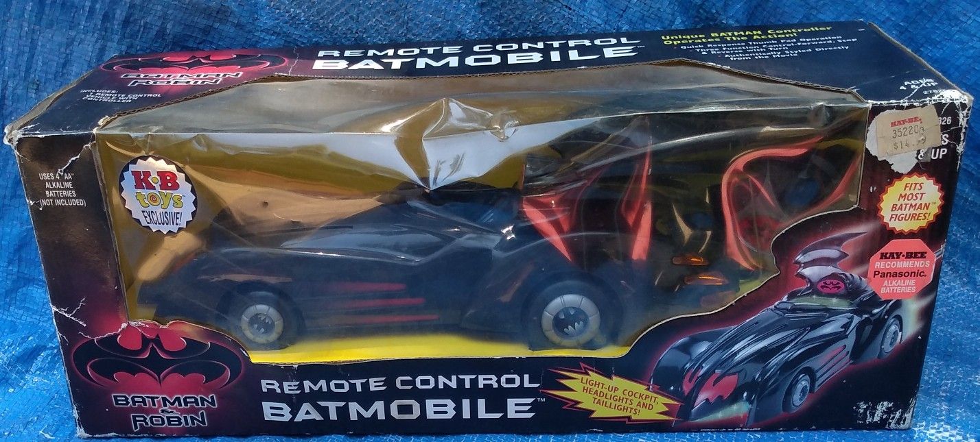 1997 Kenner Batman And Robin Remote Control Batmobile MIP DC KB Toys ...