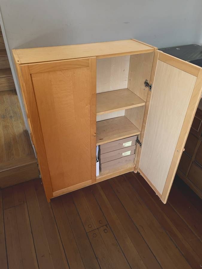 Billy Bookcase with Doors (Beech) for Sale in West Hollywood, CA - OfferUp