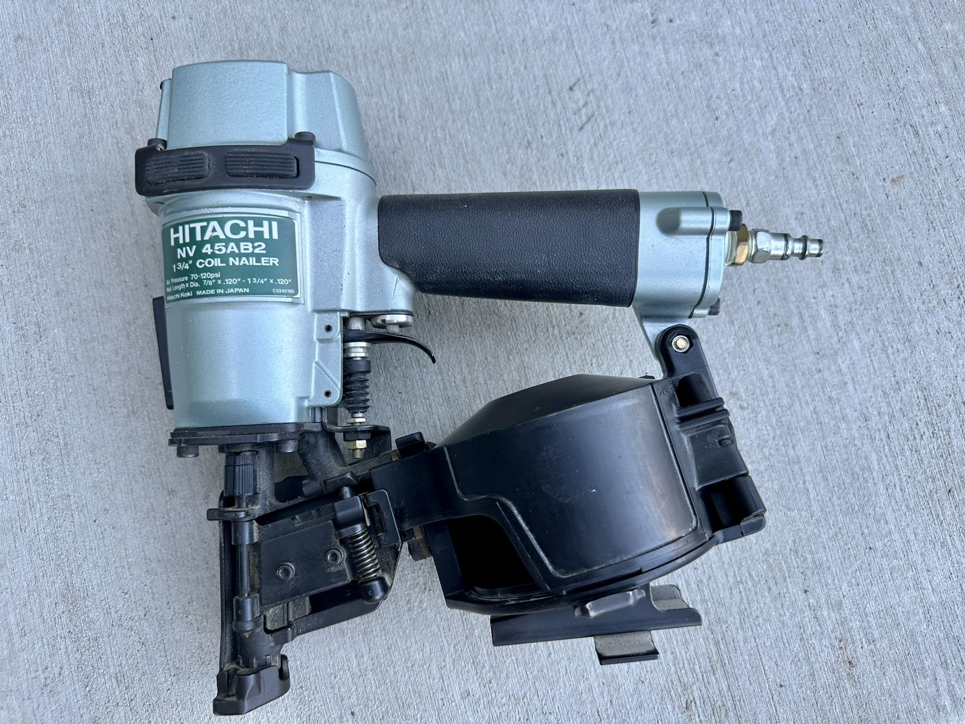 Like New Hitachi NV45AB2 - 1 3/4" Coil Roofing Nailer for Sale in Los ...