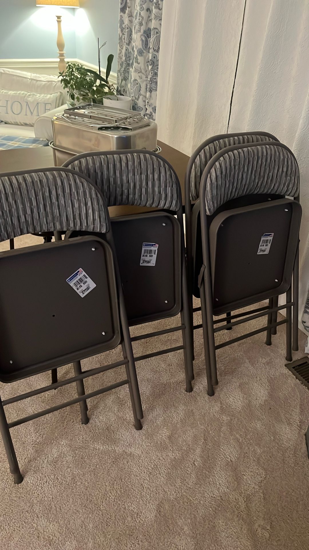 Two Folding Card ,Tables And Four Padded Chairs for Sale in Kirkland ...