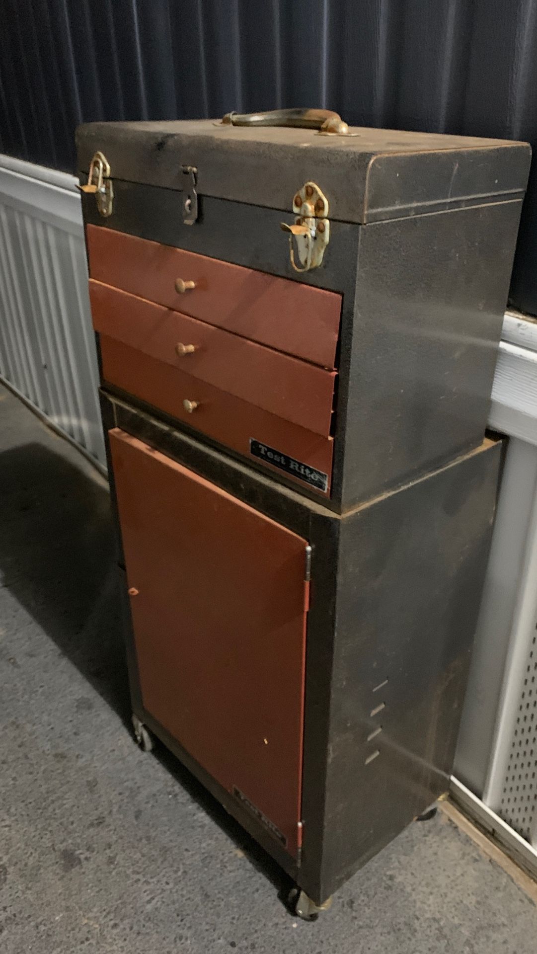 Vintage Test Rite Tool Box & Rolling Cart for Sale in Escondido, CA ...