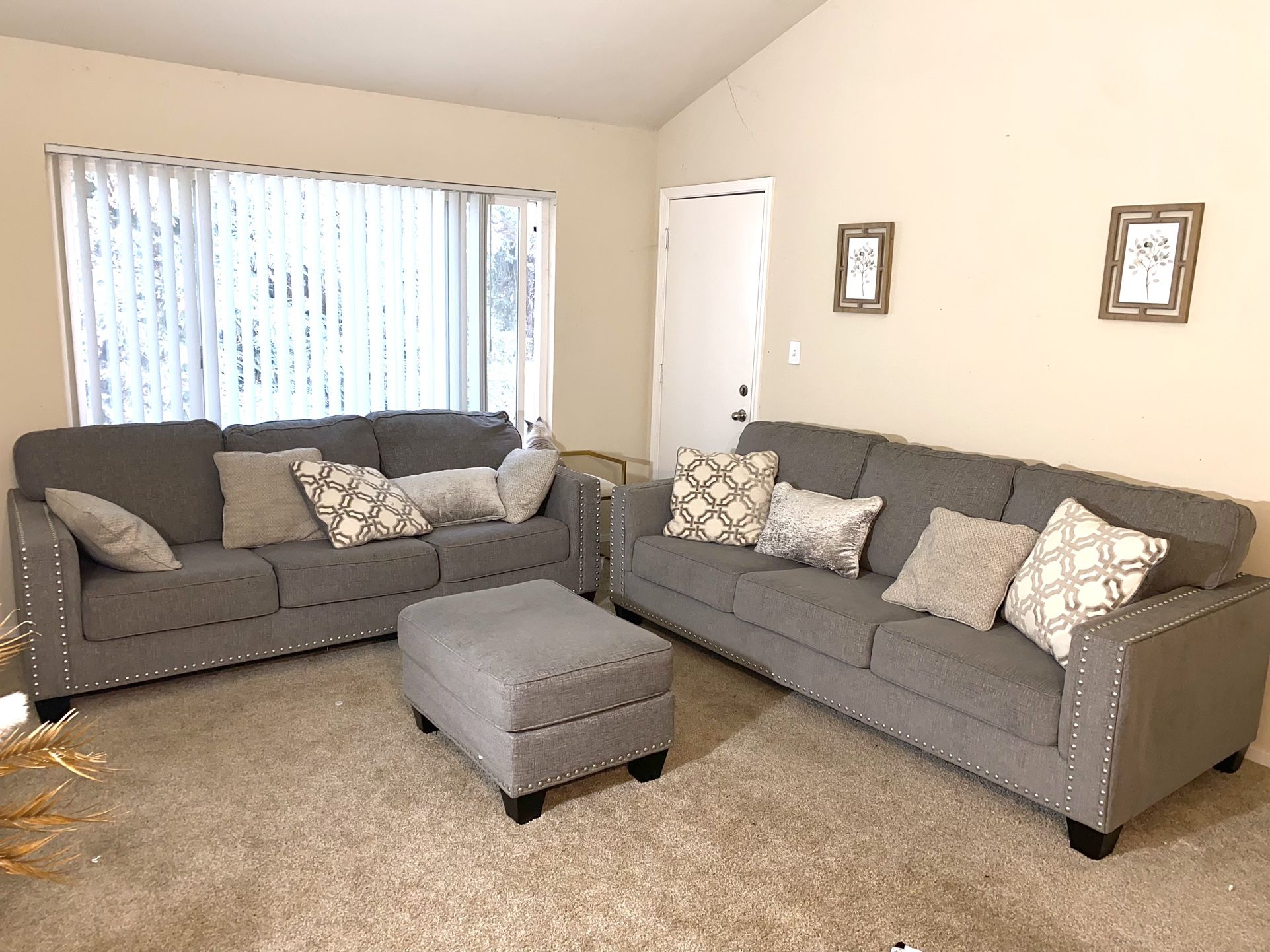 Ashley Furniture Sofas And Ottoman Set for Sale in Stockton, CA - OfferUp