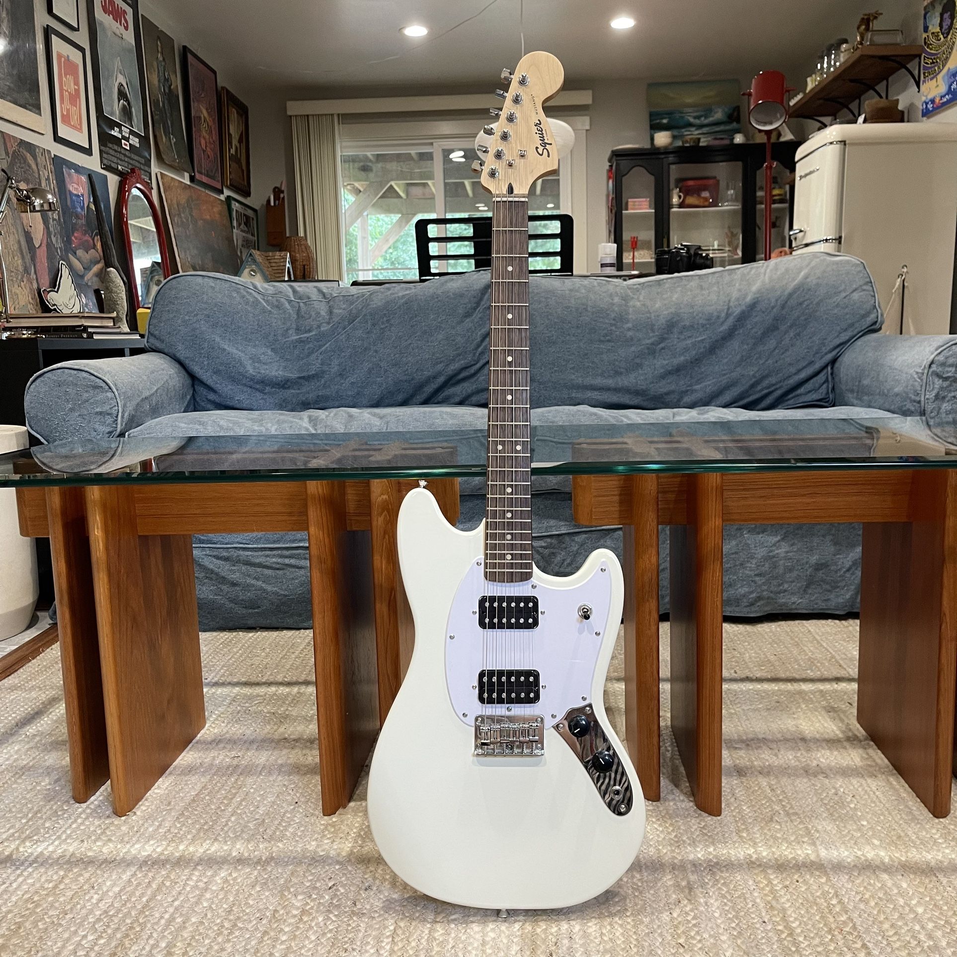 Fender Cream White Squire Mustang Electric Guitar for Sale in Kirkland ...