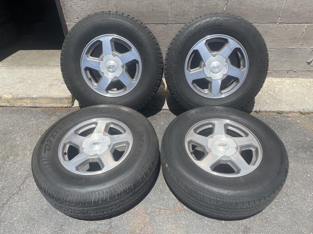 Stock Chevy trailblazer 16 inch rims with old tires Fits GMC Envoy for ...