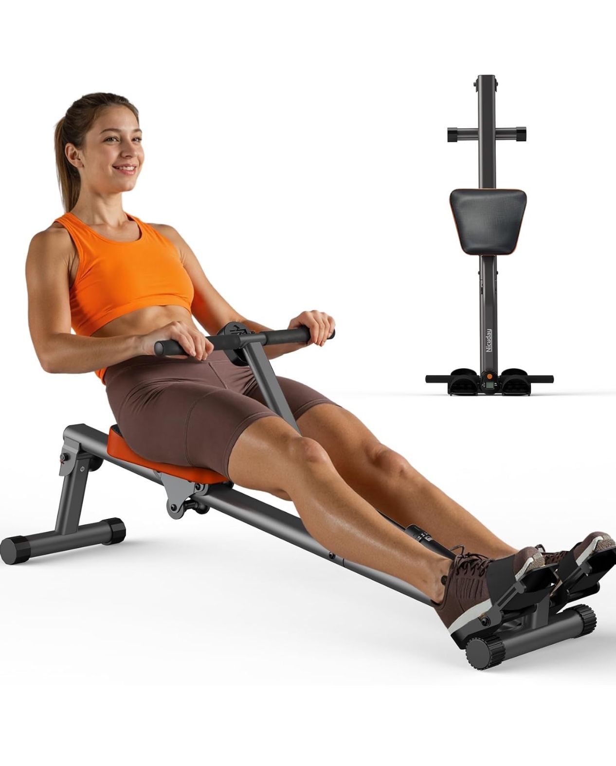Niceday Rowing Machine, Hydraulic Rower Machine with 16 Resistance ...